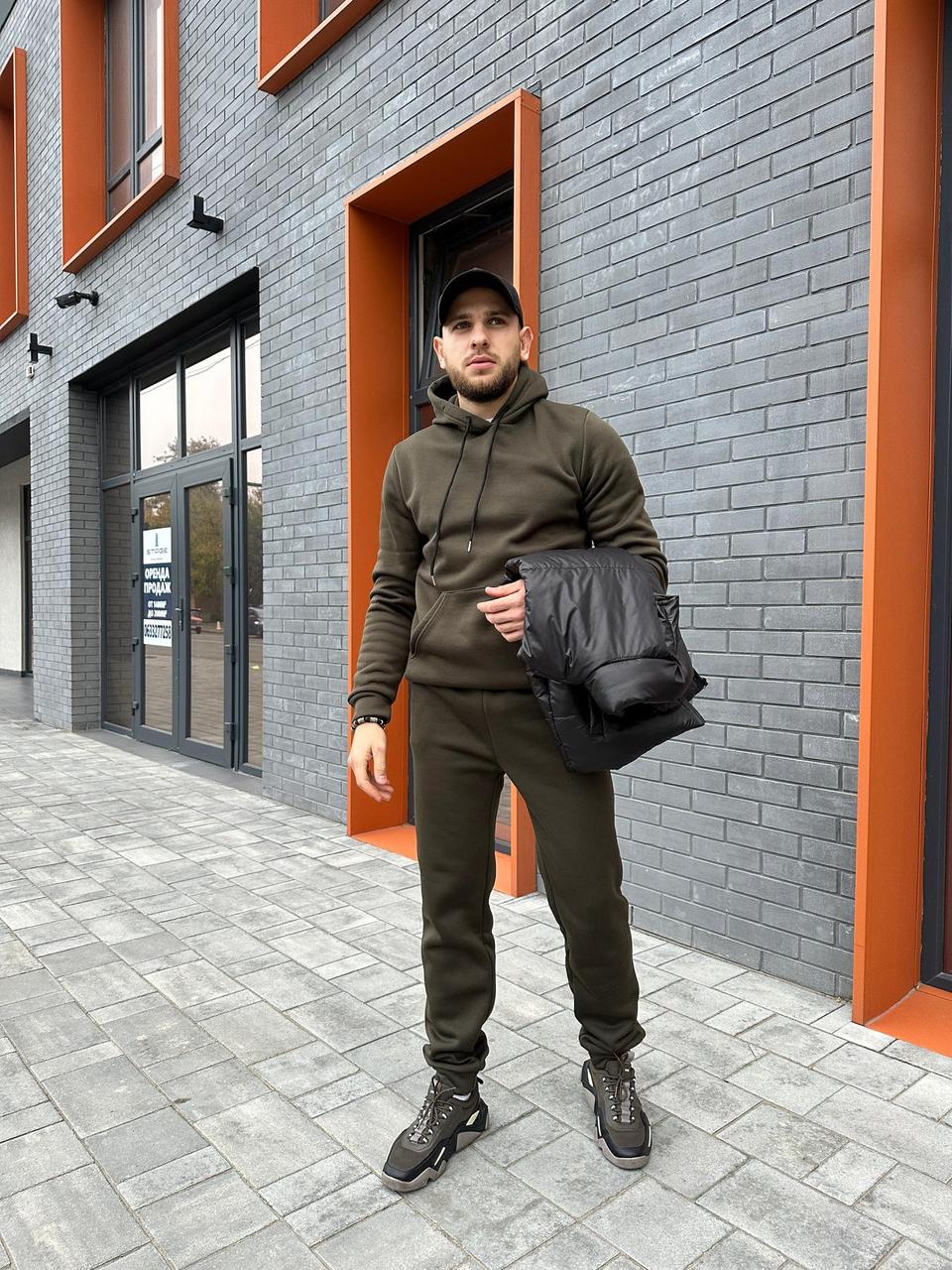 Спортивный костюм мужской теплый зимний Спортивний костюм трійка ...