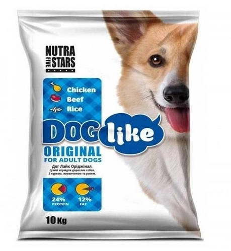 Nutra Five Stars Doglike Original 10 кг Сухий корм із яловичиною та ...