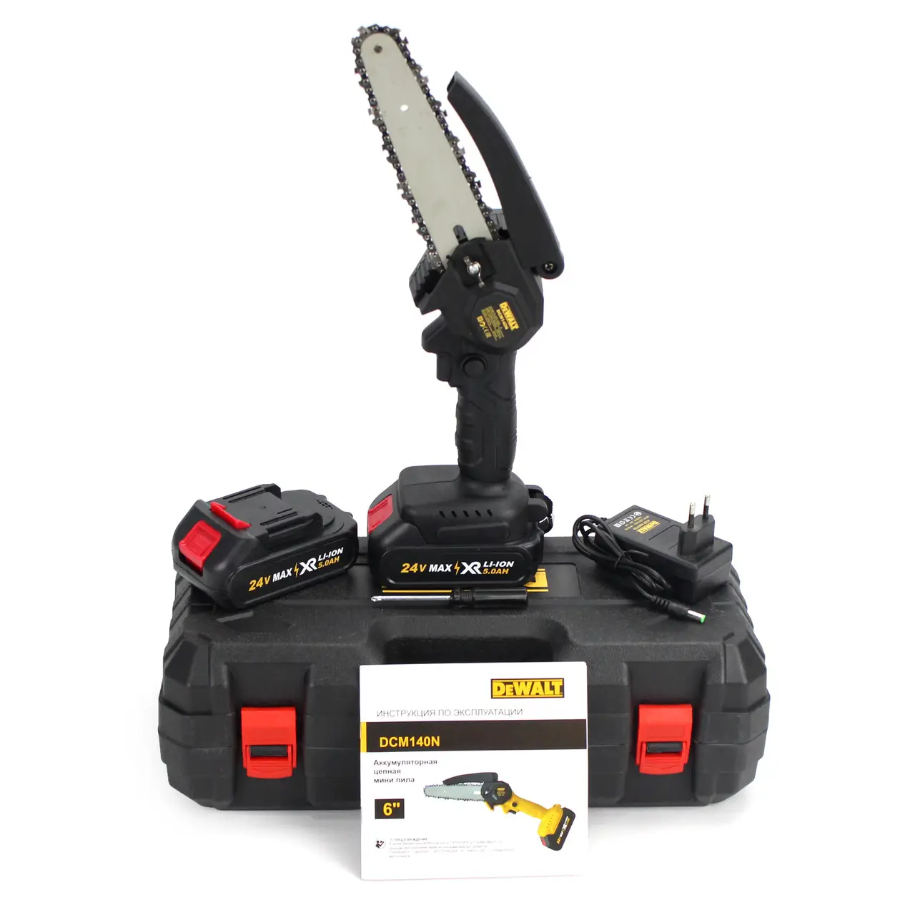 Аккумуляторная мини пила DeWalt DCM140N 24V 5AH Веткорез девольт 24В 5А ...