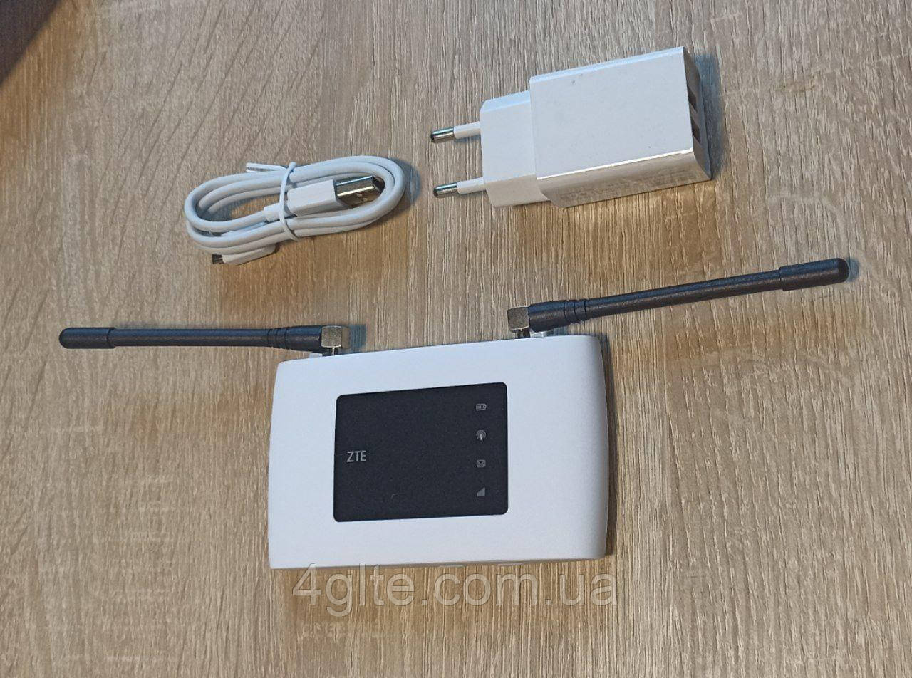 Мобільний модем 4G LTE + 3G Wi-Fi Роутер ZTE MF920U (White) + дві ...