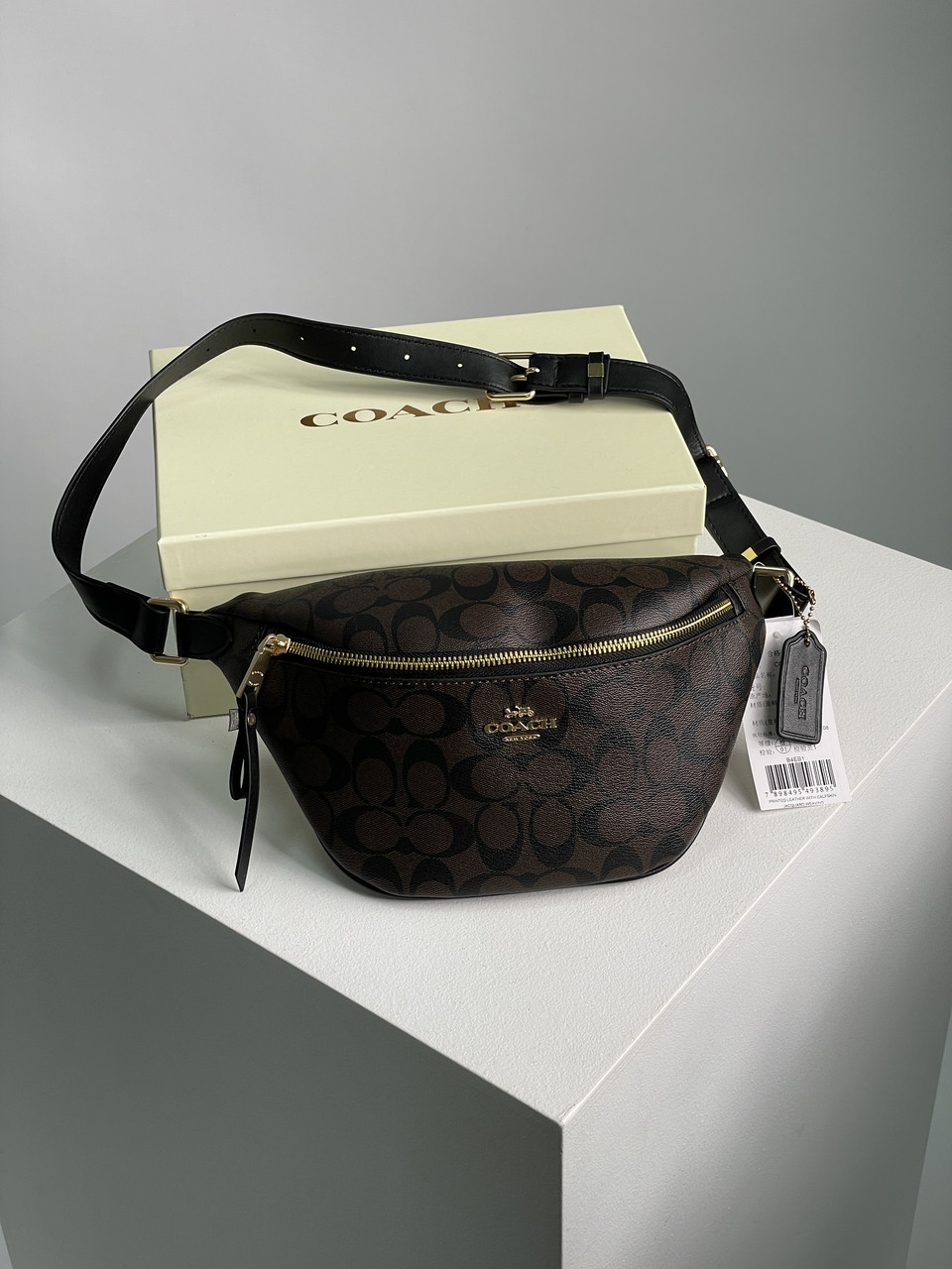 Coach Signature Belt Bag Fanny Pack Brown (ID#2031723277), цена: 3288 ...