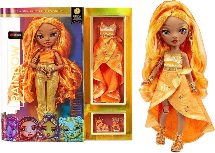 Кукла Rainbow High 4 серия Meena Fleur Fashion Doll - Рейнбоу Хай Мина ...