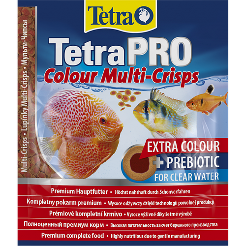 Корм Tetra PRO Colour Multi-Crisps для аквариумных рыб, для яркой ...