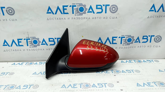 Зеркало боковое левое Hyundai Elantra AD 17-20 3 пина, красное (ID ...