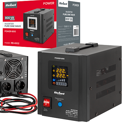 ДБЖ Перетворювач напруги Rebel POWER-800 12/230V (500/800W), ціна: 3480 ...