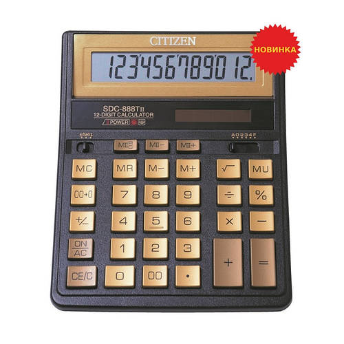 Купити Калькулятор Citizen SDC-888TII бухгалтерський 12р, ціна 650 ...