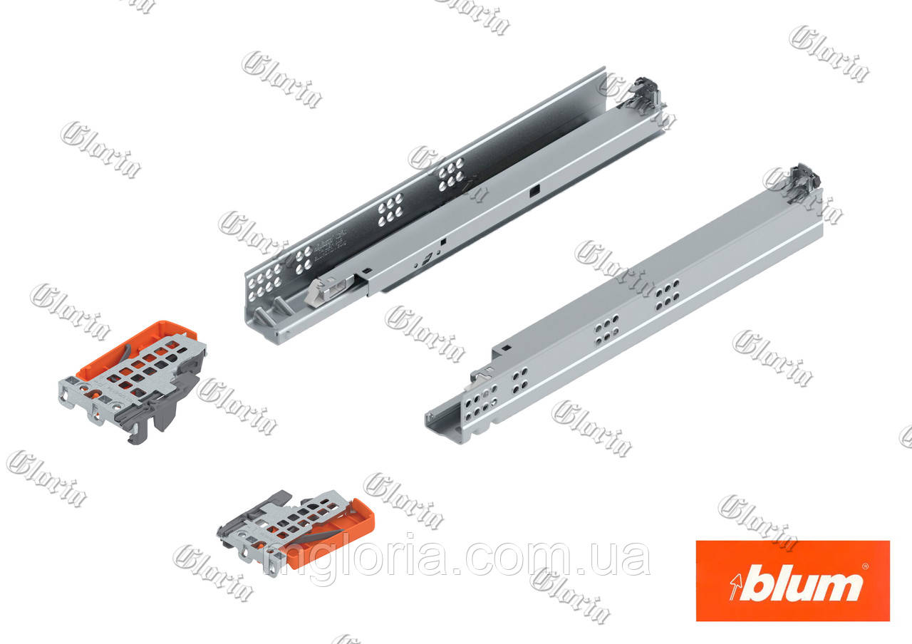 Тандем направляючі повного висування з дотягувачем Blum під 19 мм ДСП ...