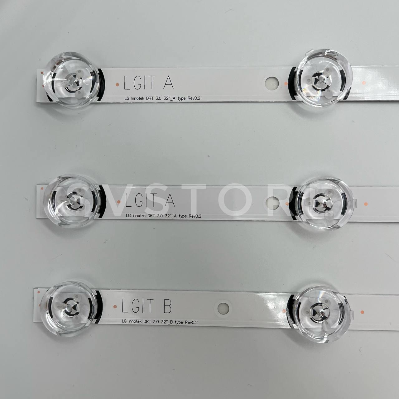 Комплект LED подсветки для телевизора LG 32 дюйма , 3 штуки (ID ...