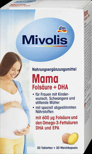 Комплекс вітамінів, мінералів + Омега-3 для вагітних жінок Міволіс ...