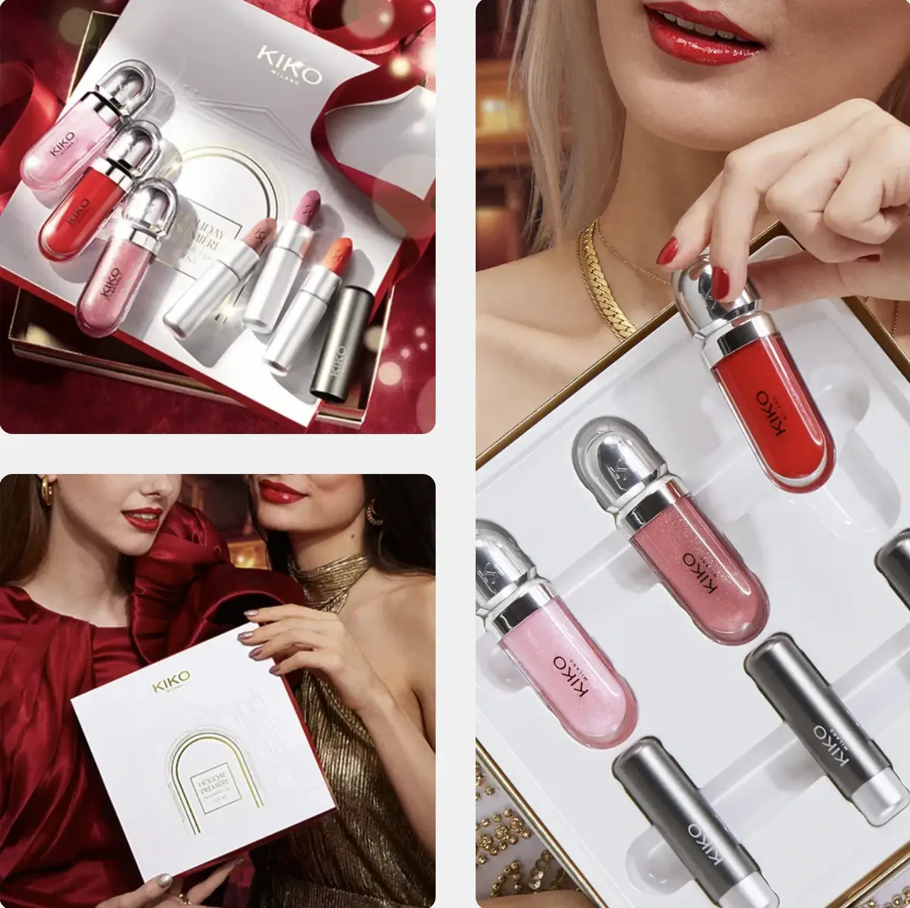 Набір помад Kiko Milano Holiday Première Irresistible Lips Gift Set (ID ...
