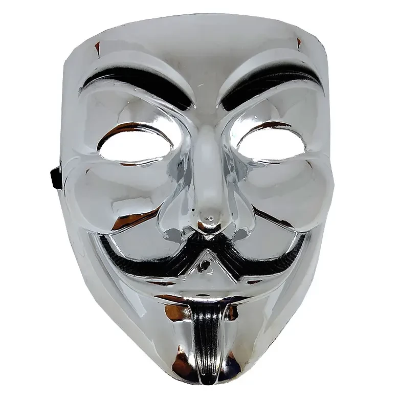 Маска карнавальная Гай-Фокс Серебро FM227 (ID#2034622613), цена: 48 ...