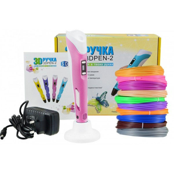 Лицензионная 3д 3d ручка для детей 3D ручка Smart 3D Pen 2 розовая ...