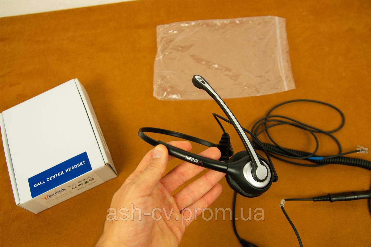 Гарнитура, Call Center, Headset, Wantek, CallEz, A602, C, (для колл ...