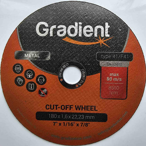 Круг отрезной 180 х 1,6 х 22,23 Градиент, цена: 23 ₴, купить на Prom.ua