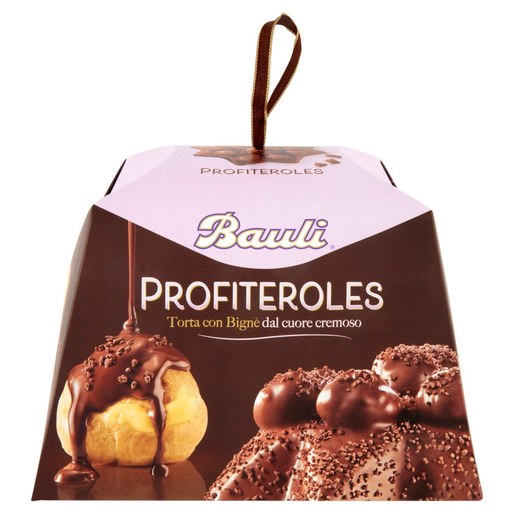 Шоколадна панеттоне з профітролями Bauli Torta La Profiteroles 820г (ID ...