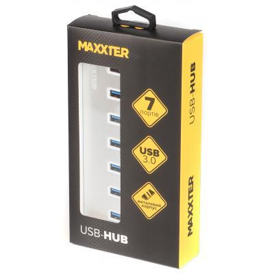 Концентратор Maxxter USB 3.0 Type-A 7 ports silver (HU3A-7P-01) fr (ID#2035874989), цена: 789.70 ...