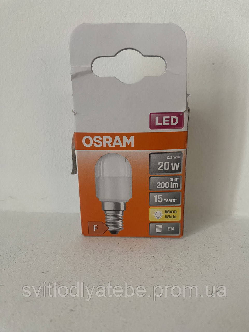 LED лампа OSRAM Parathom Classic T26 2,3W E14 3200 к 230V лампа для холодильника (ID#2036521149 ...