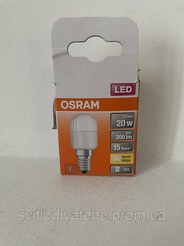 LED лампа OSRAM Parathom Classic T26 2,3W E14 3200 к 230V лампа для холодильника (ID#2036521149 ...