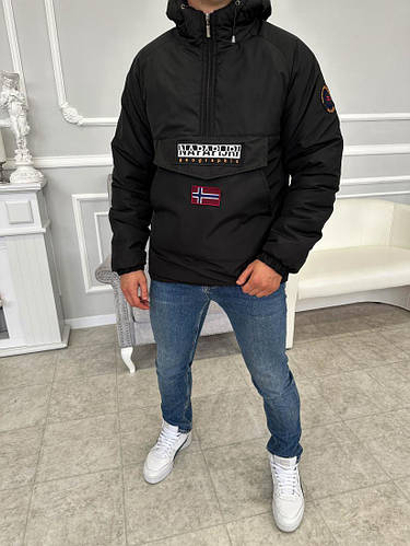 Зимний анорак куртка Napapijri напапири утепленный лого вышивка (ID ...