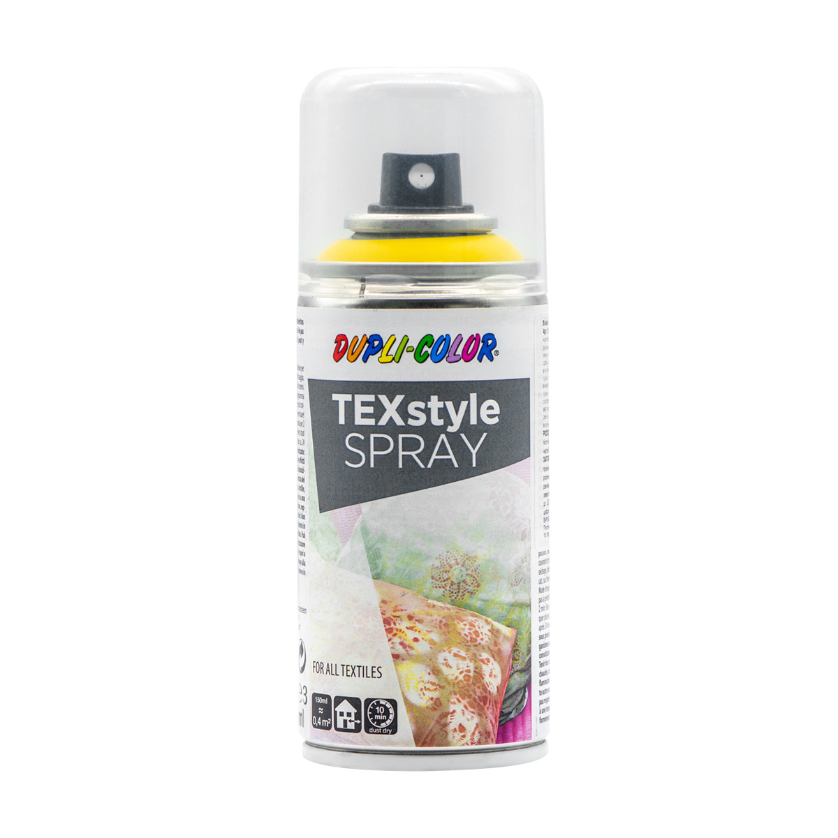 Краска для ткани и текстиля Dupli Color TexStyle, цвет желтый, 150 мл ...