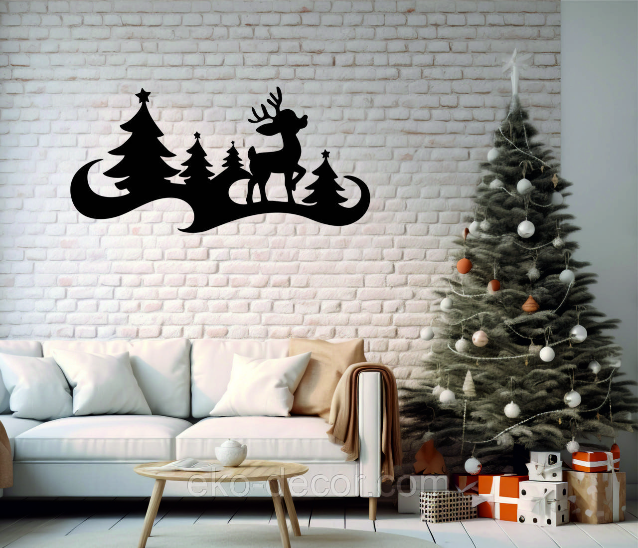 Декоративне настінне Панно «Олень Декор на стену продаж ціна у Києві Картини від Eko Decor