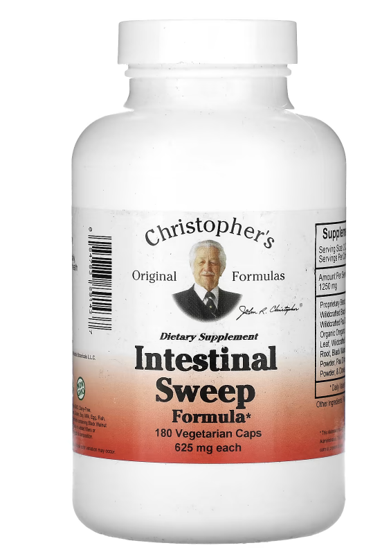 Christopher's Original Formulas, Intestinal Sweep Formula, 625 мг, 180 ...