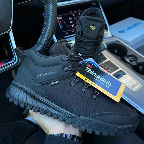 Зимние мужские кроссовки Columbia Firebanks Mid Trinsulate Black осень ...
