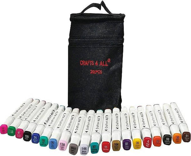 Перманентные Маркеры CRAFTS 4 All Набор 20 шт Текстильные Маркеры ...