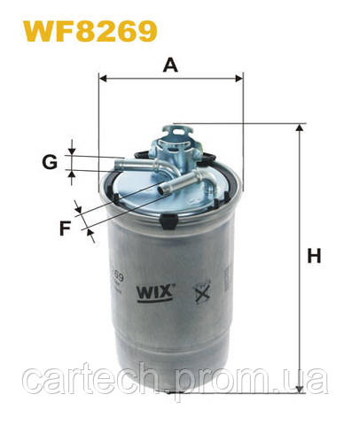 Фільтр паливний Seat Cordoba III, Ibiza IV; Skoda Fabia; Volkswagen ...