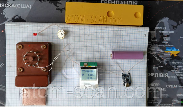 Радіометр ATOM-SCAN + датчик СБТ10А альфачутливий справний. (ID ...
