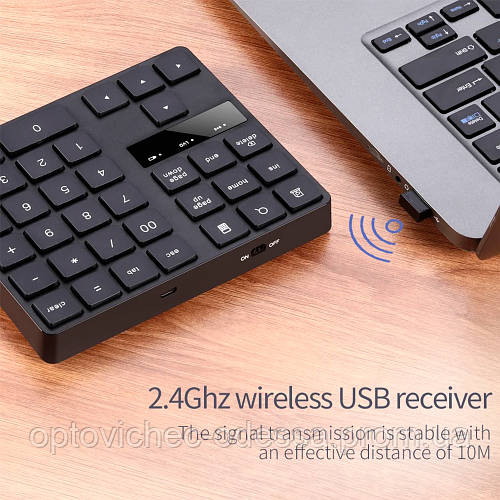 Бездротова клавіатура Bluetooth Numeric Keypad 35 клавіш Bluetooth 5.0 ...