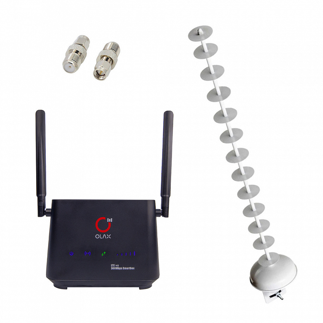 Комплект (4G LTE Wi-Fi роутер Olax AX5 Pro + 3G/4G LTE антена "Стрела ...