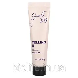 Secret Key, Telling U, CC Cream, SPF 50+, PA+++, 1.01 fl oz (30 ml) (ID ...