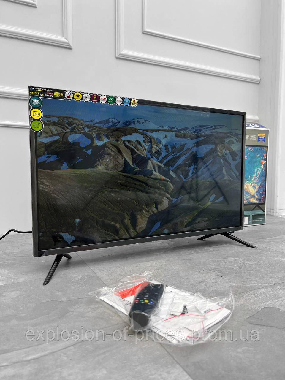 Телевизор 34 Smart TV Android 11 LED WIFI Смарт TB. Телевизор плазма с ...
