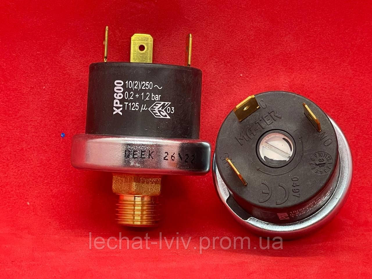 Датчик давления воды ХР600 0,2-1,2 бар (резьба G 1/4) три контакта (ID ...