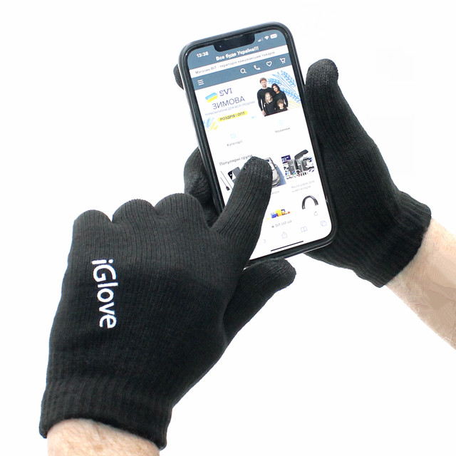 Сенсорні рукавички iglove для екранів телефонів та смартфонів Зимові ...