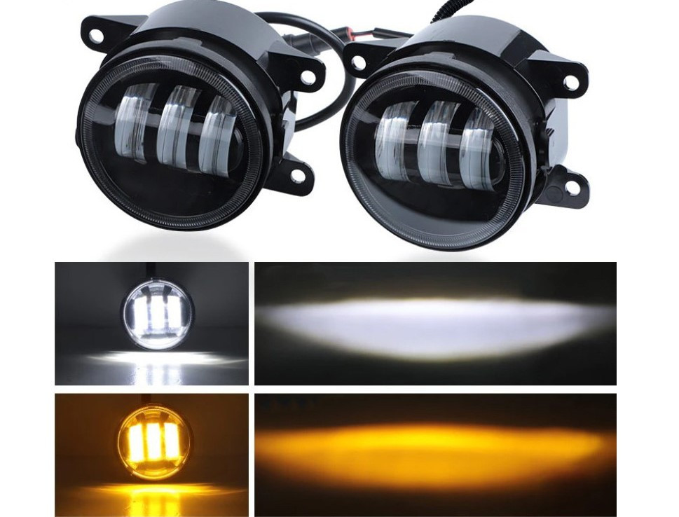 Противотуманные фары LED универсальная 3,5 дюйма 90мм туманка белый ...