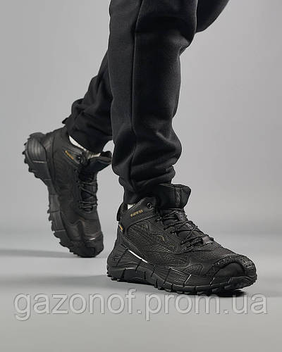 Мужские кроссовки Reebok Zig Kinetica || Edge All Black Fur 41р высокие ...