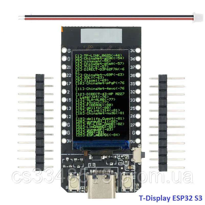T-Display ESP32 S3 1,4-дюймовий TFT, WiFi та Bluetooth Board for ...