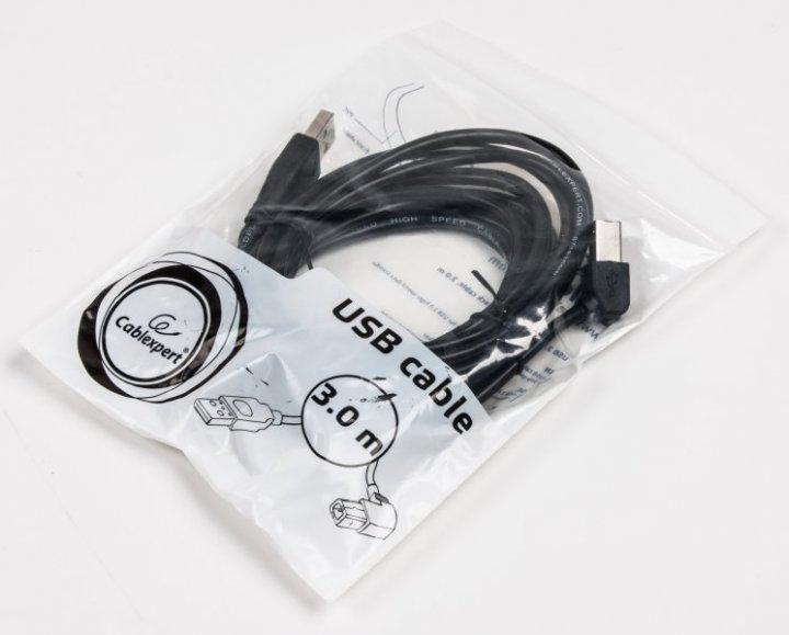 Кабель до принтера 3 метра USB 2.0 AM/BM Cablexpert, юсб шнур/дріт для ...