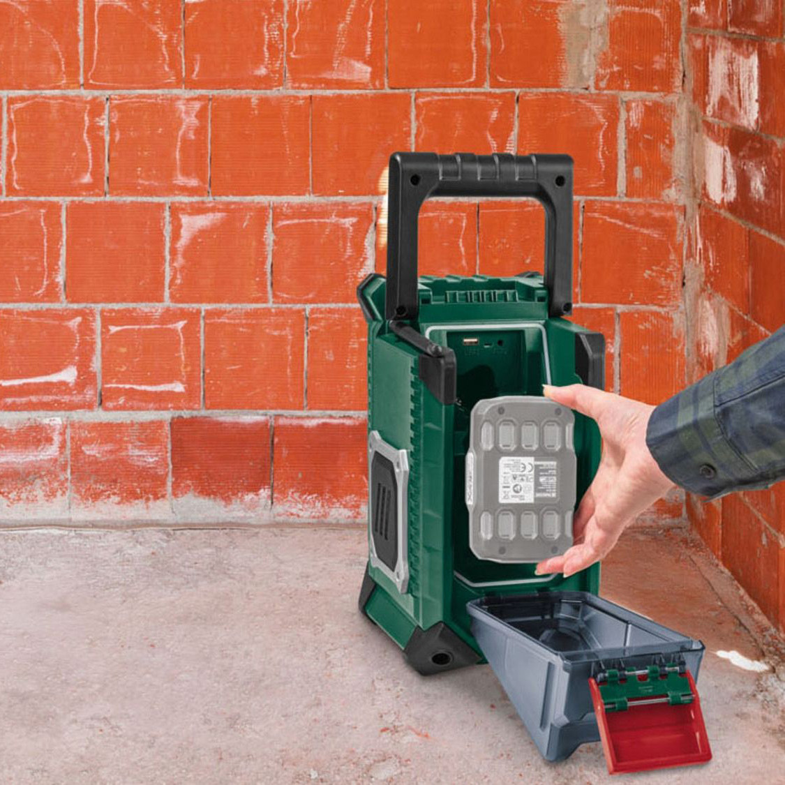 Радіоприймач Parkside Germany, Приймач фм радіо, Будівельне радіо, DVS ...