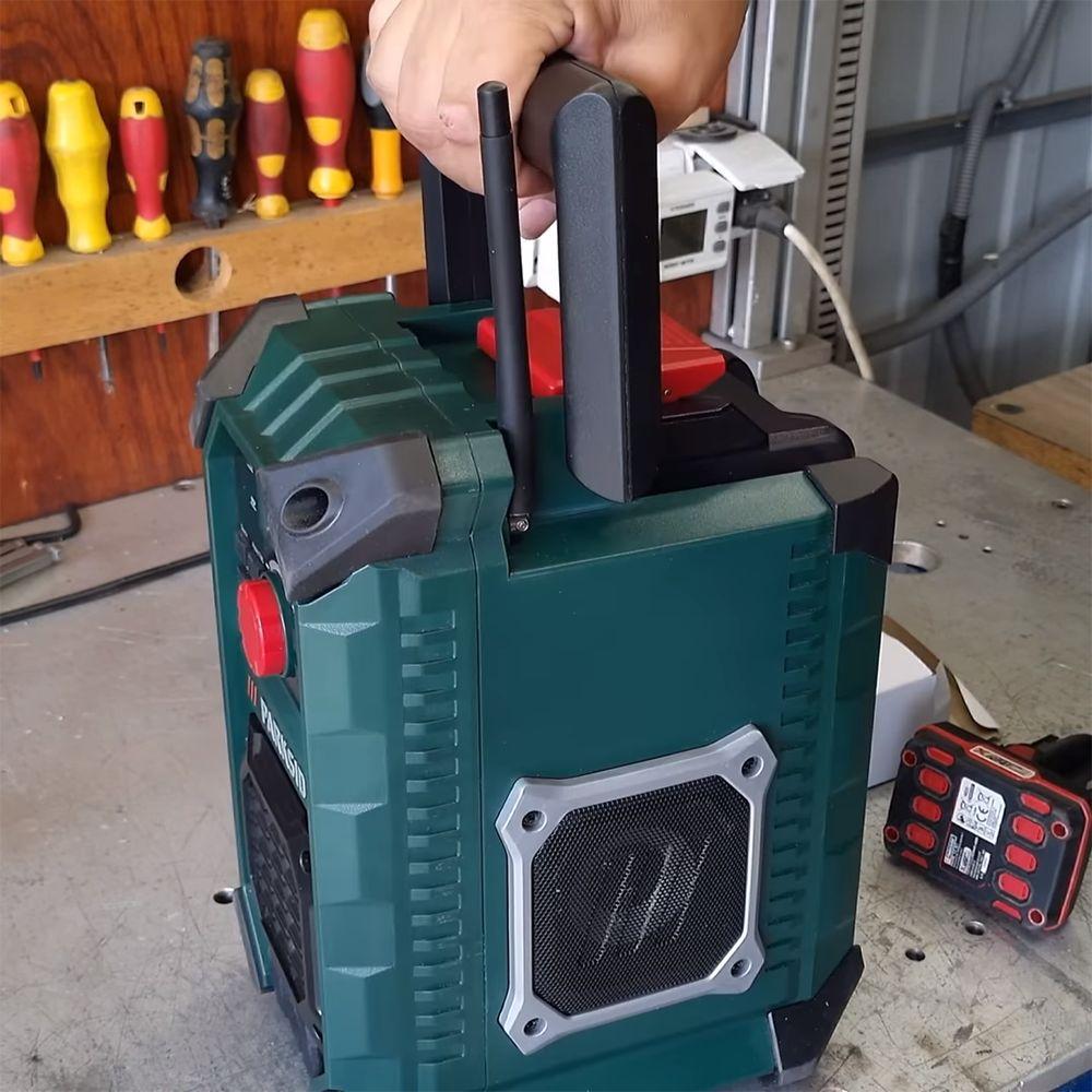 Радіоприймач Parkside Germany, Приймач фм радіо, Будівельне радіо, DVS ...