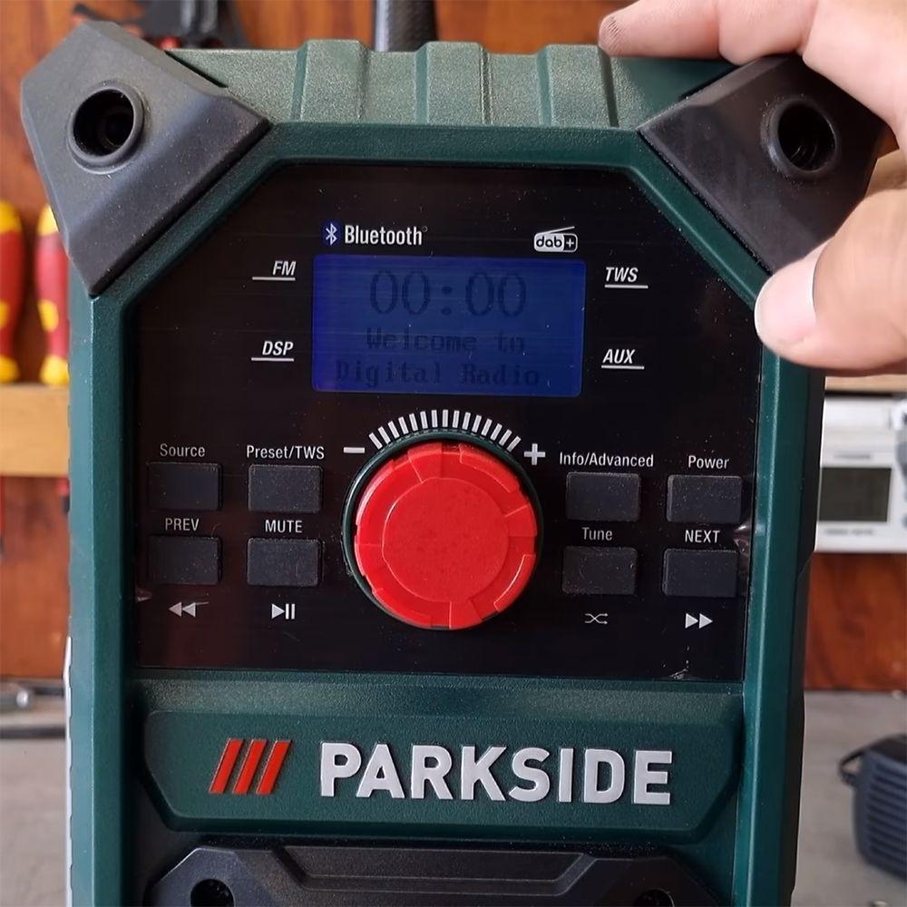 Радіоприймач Parkside Germany, Приймач фм радіо, Будівельне радіо, DVS ...