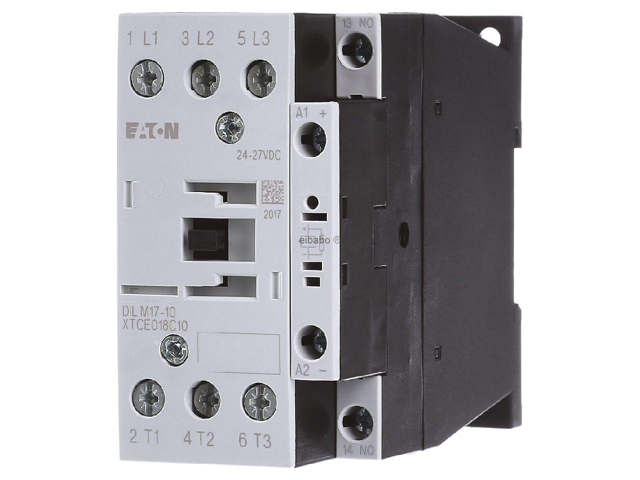 Купить Контактор постоянного тока DILM17-10 (RDC24) 17А 24V/DC 1NO ...