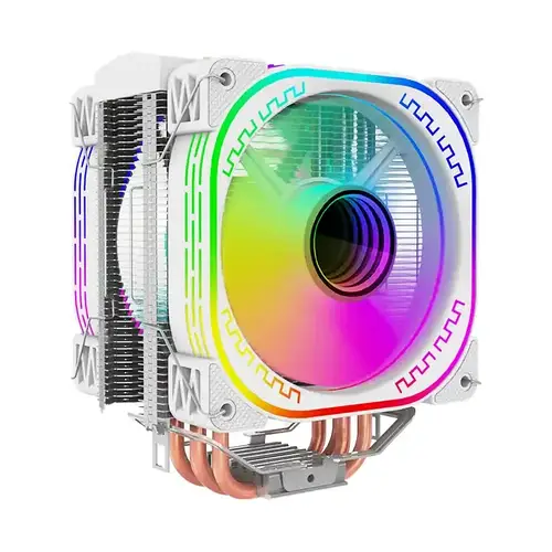 Процессорный кулер RGB 2x120 mm. White (ID#2043684055), цена: 1150 ...