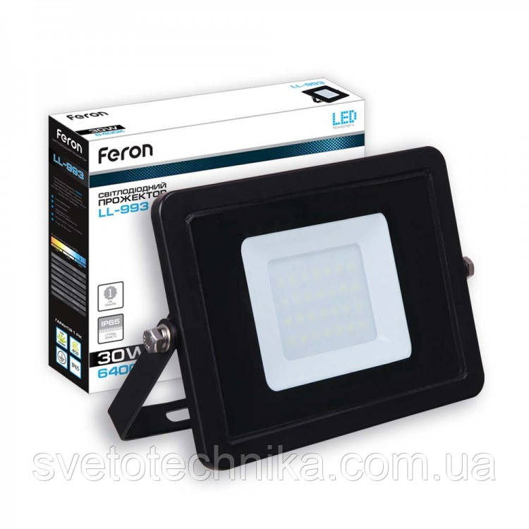 Купить Светодиодный прожектор Feron LL-993 30W 1800Lm 6400K от компании ...