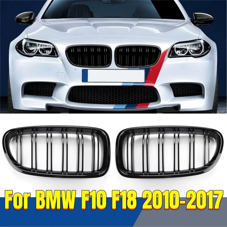 Решетка радиатора BMW 5 Series F10 F18 2010 - 2017 Комплект Антихром ...