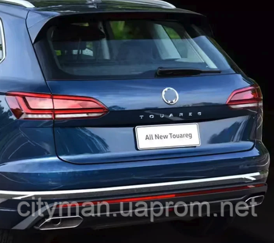 Эмблема надпись TOUAREG VW (Фольцваген) NEW type - Хром 315x20 мм (ID ...
