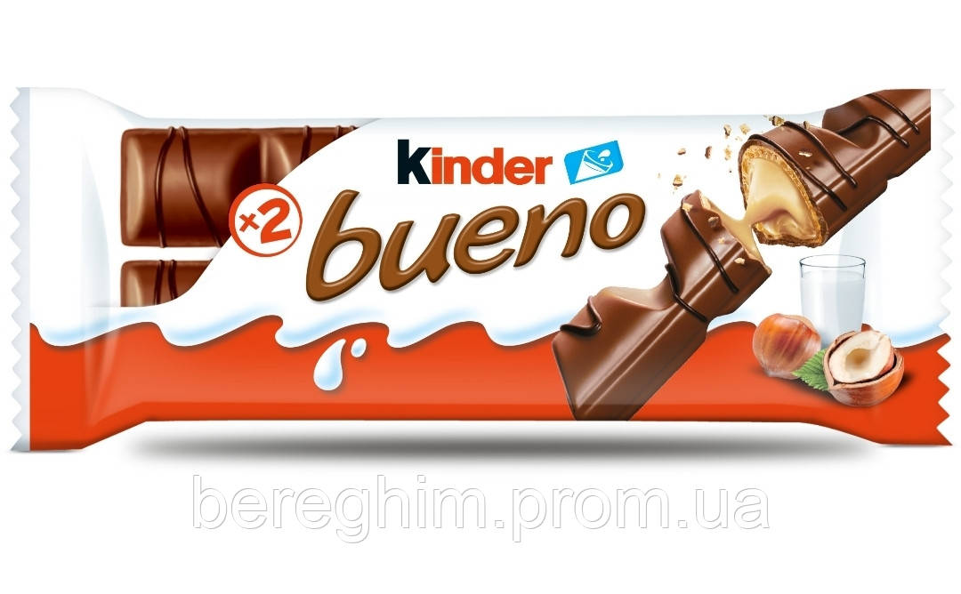 Шоколадний батончик Kinder Bueno 43 г (ID#2044503728), цена: 29 ...