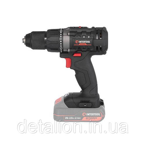 Дрель-шуруповерт аккумуляторная 20 В, 50 Nm, 0-450/0-1700 об/мин, 2-13 мм, без ЗУ и АКБ ...